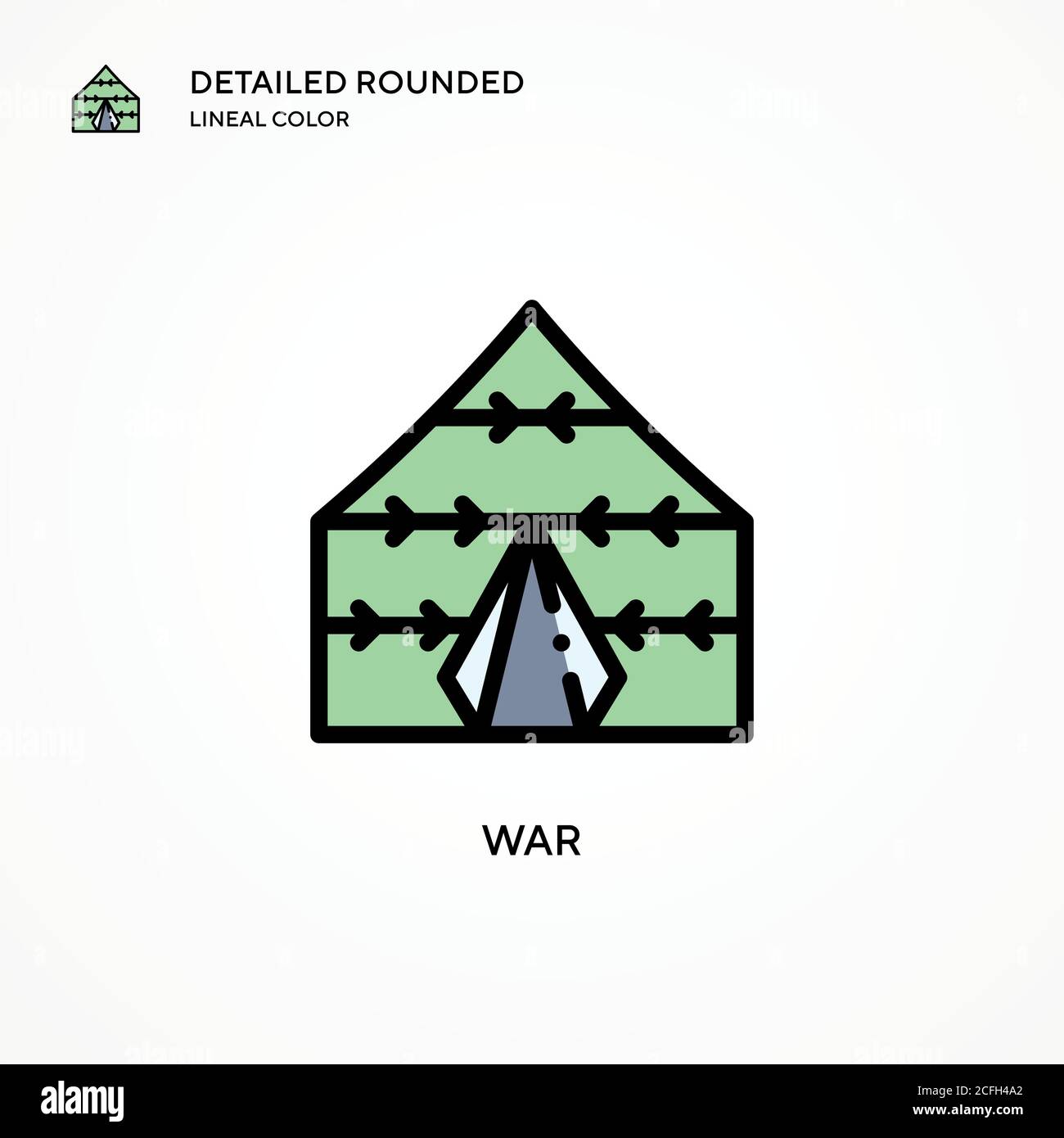 War vector icon. Modern vector illustration concepts. Easy to edit and ...