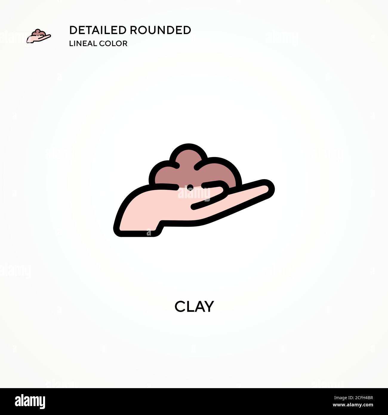 Clay vector icon. Modern vector illustration concepts. Easy to edit and ...