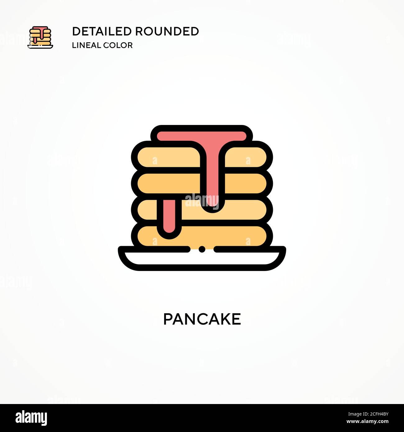 Pancake vector icon. Modern vector illustration concepts. Easy to edit ...