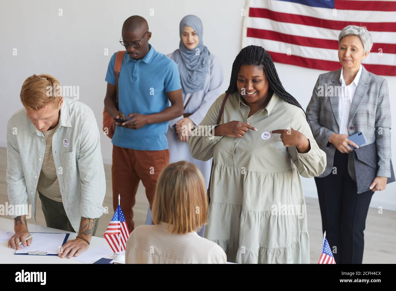 African american vote polling station hi-res stock photography and ...