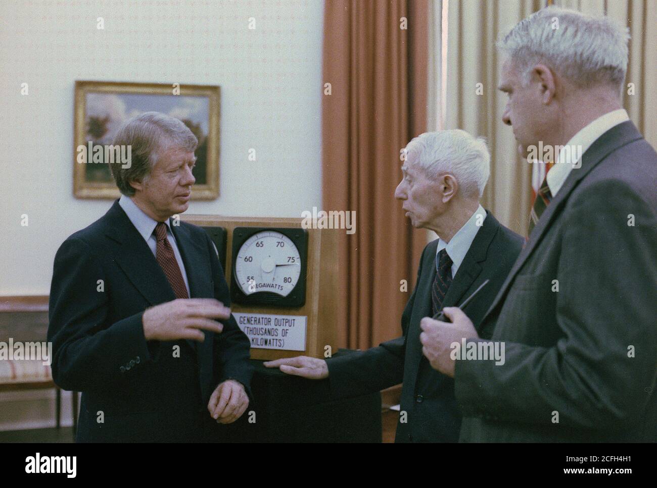 Jimmy Carter with Hyman Rickover and James Schlesinger ca. 1 December ...