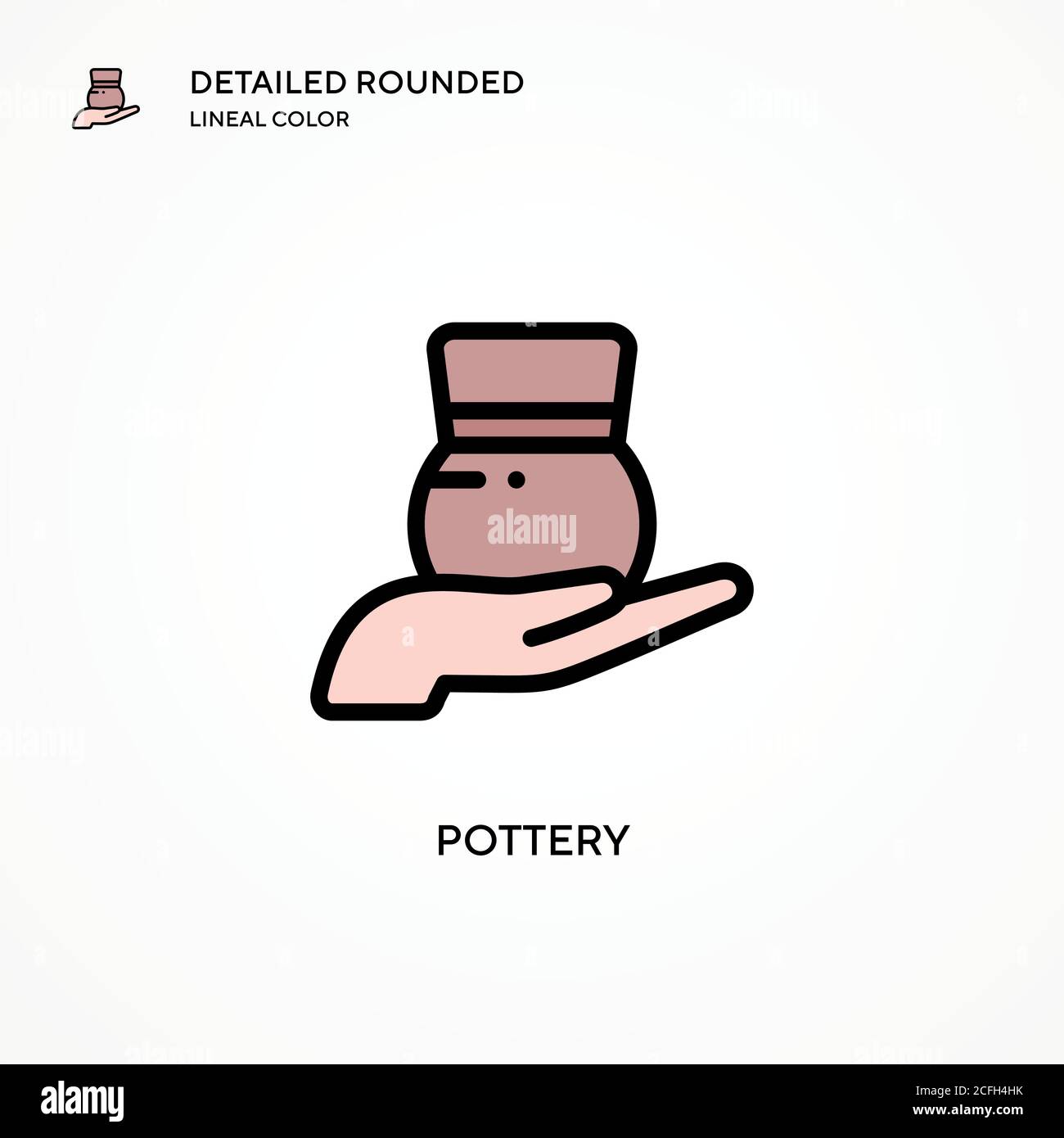 Pottery vector icon. Modern vector illustration concepts. Easy to edit ...