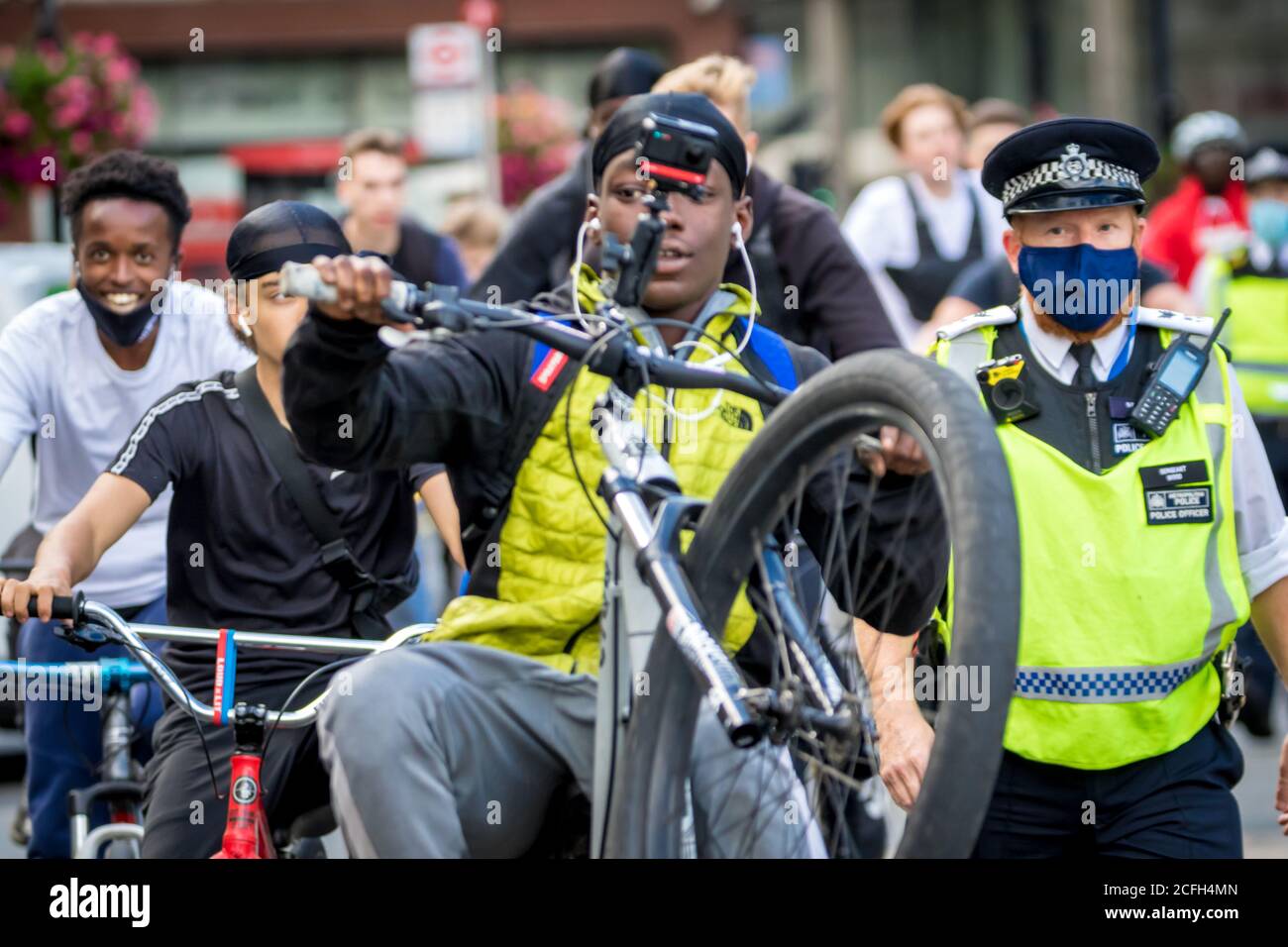Protest on bike hi-res stock photography and images - Alamy