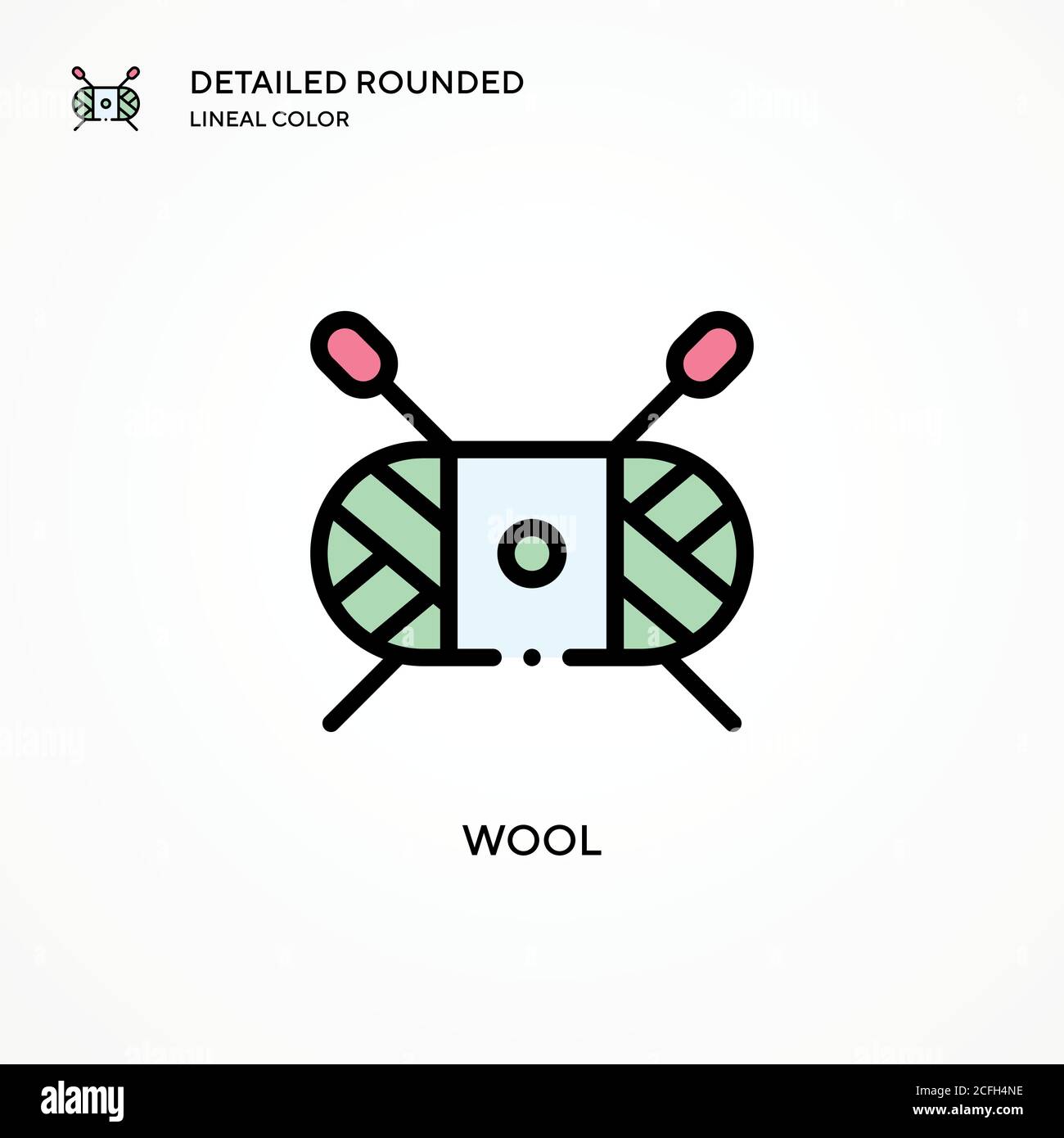 Wool vector icon. Modern vector illustration concepts. Easy to edit and ...
