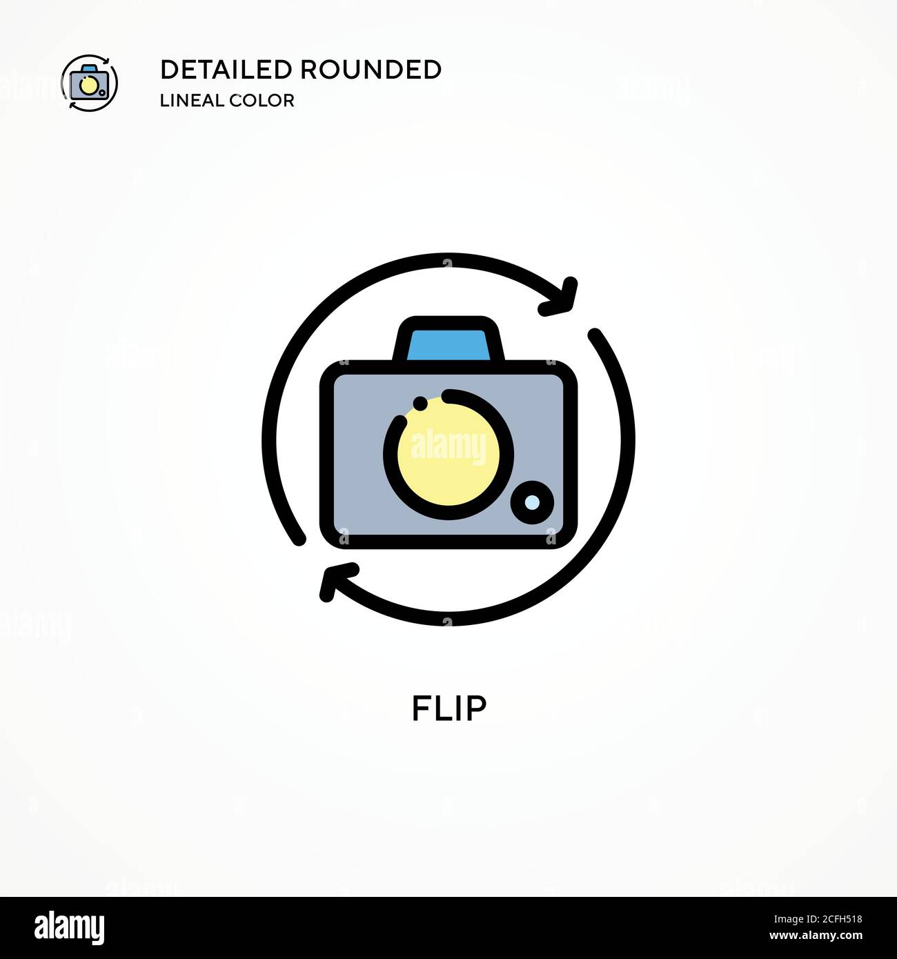 Flip vector icon. Modern vector illustration concepts. Easy to edit and ...