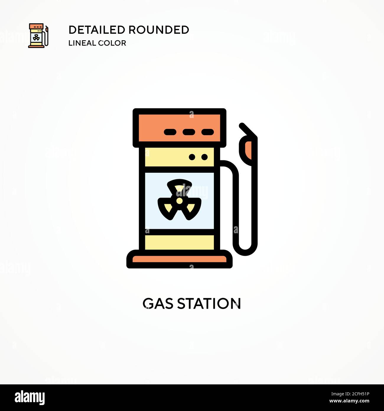 Gas station vector icon. Modern vector illustration concepts. Easy to ...