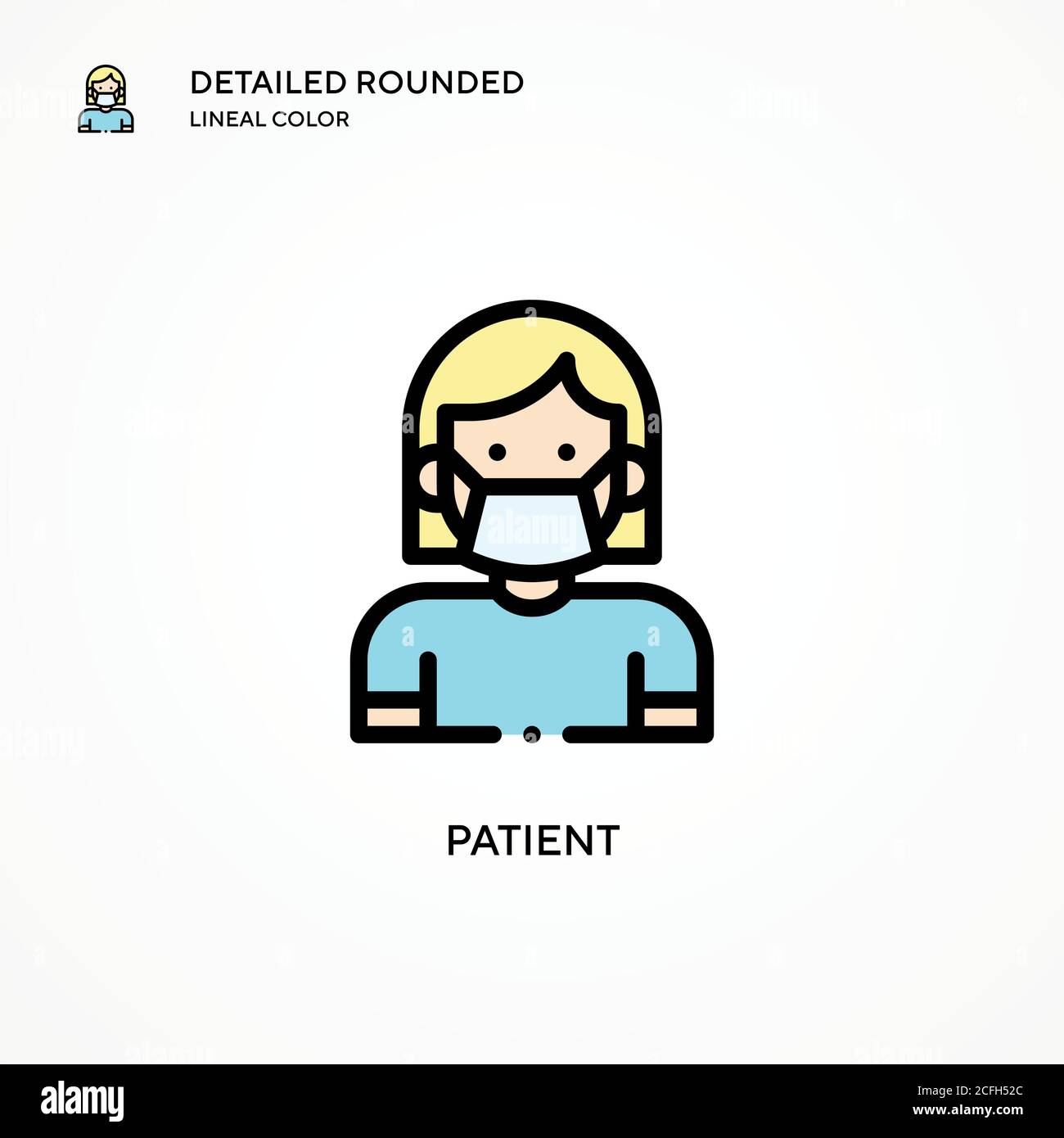 Patient vector icon. Modern vector illustration concepts. Easy to edit ...