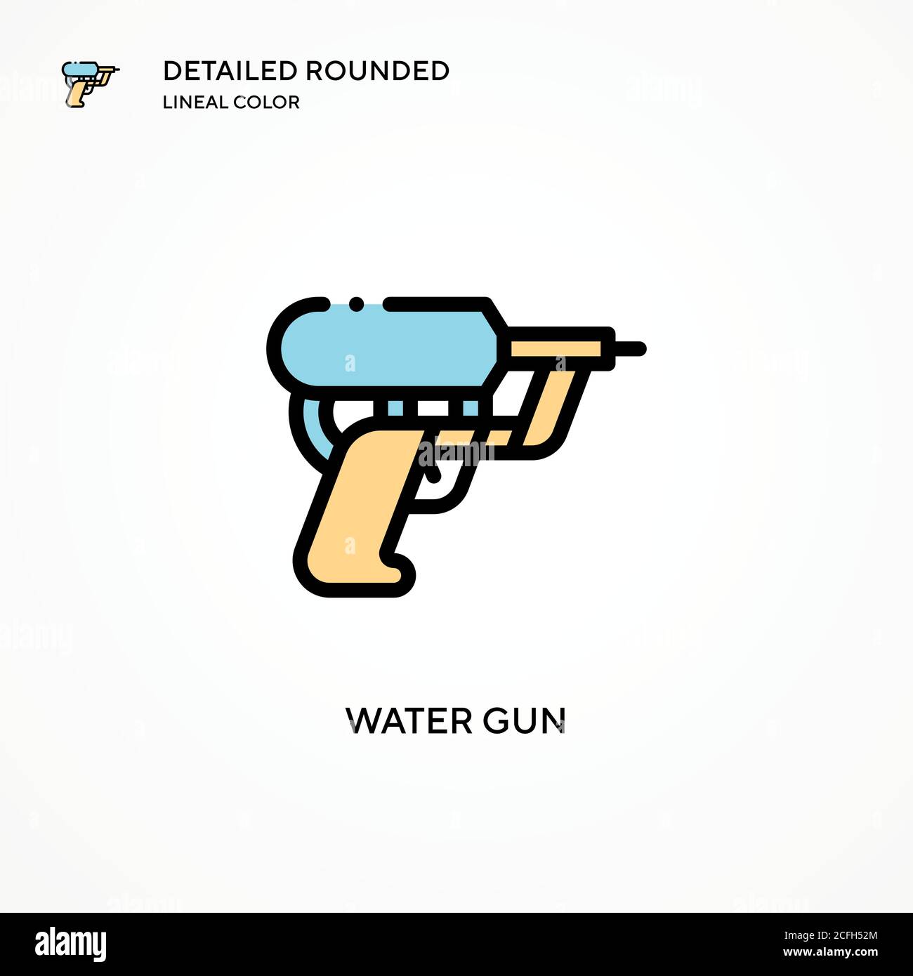 Water gun vector icon. Modern vector illustration concepts. Easy to ...