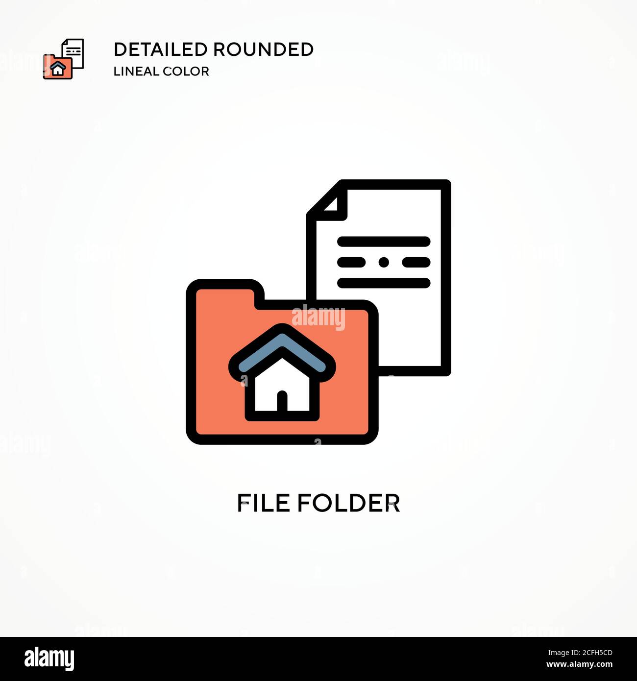 File folder vector icon. Modern vector illustration concepts. Easy to ...