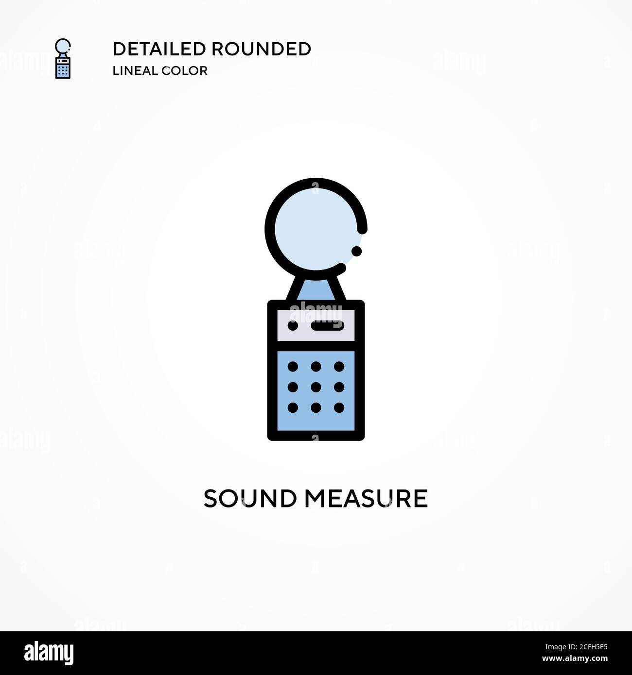 Sound measure vector icon. Modern vector illustration concepts. Easy to ...