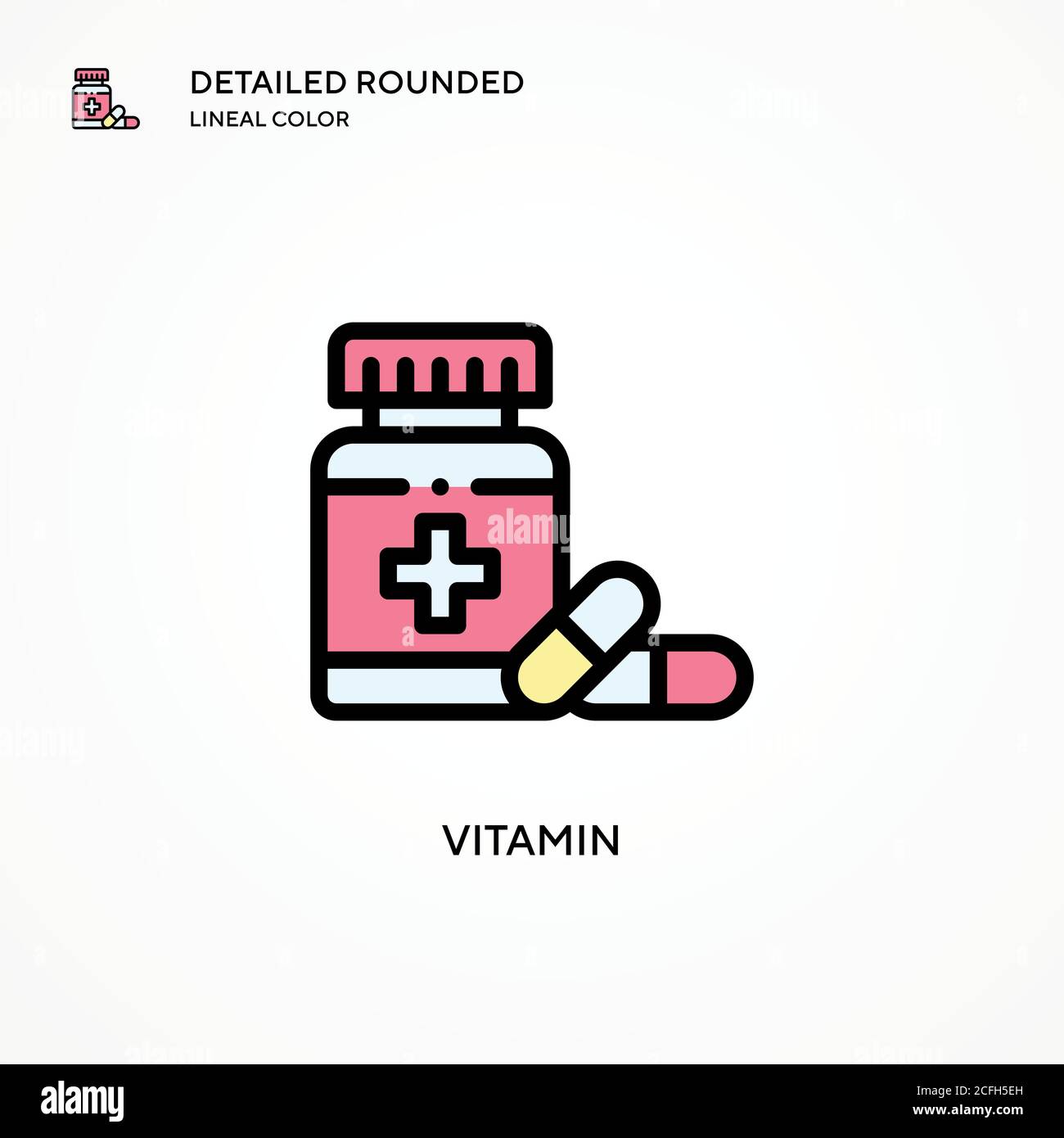 Vitamin vector icon. Modern vector illustration concepts. Easy to edit ...