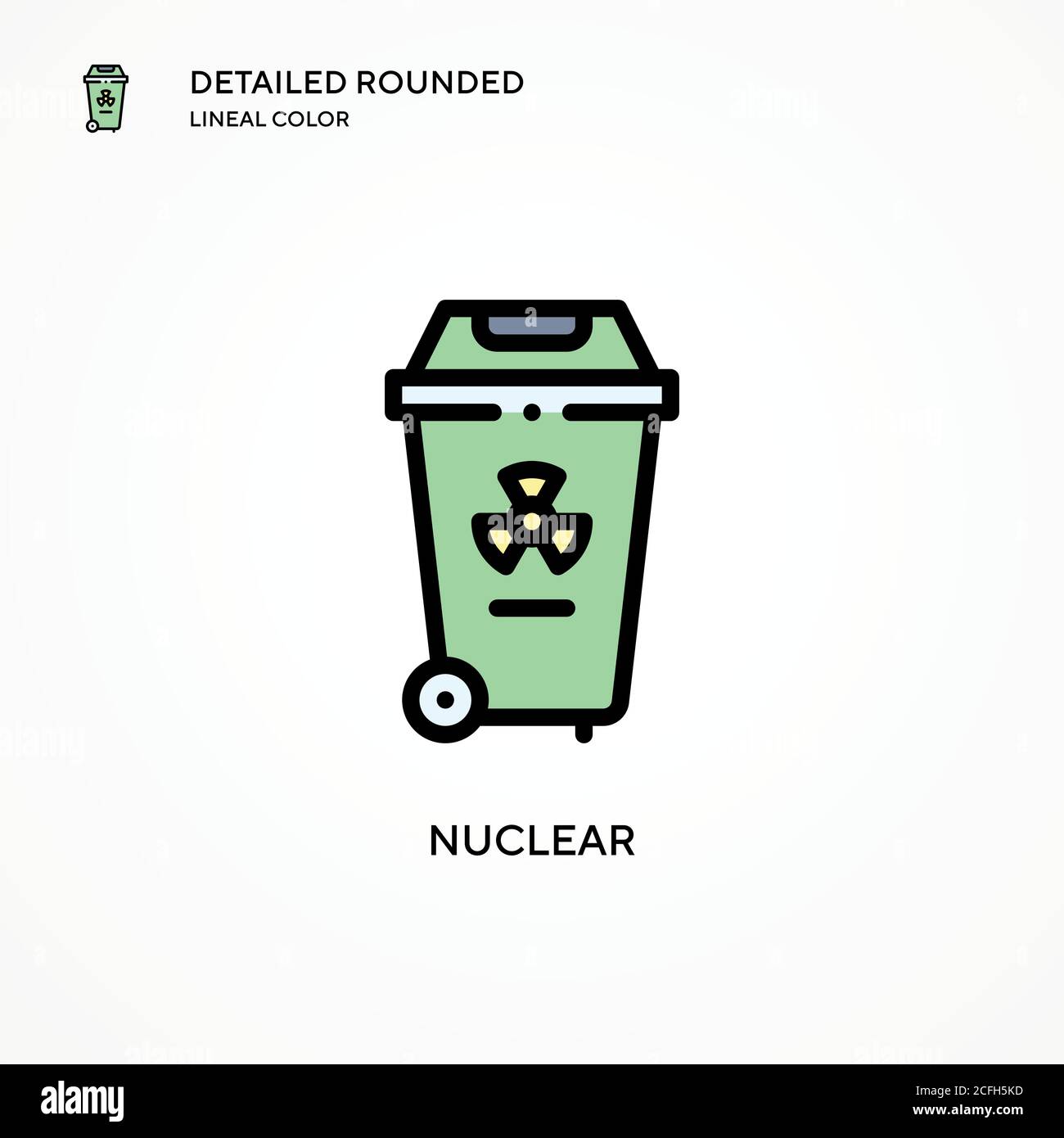 Nuclear vector icon. Modern vector illustration concepts. Easy to edit ...