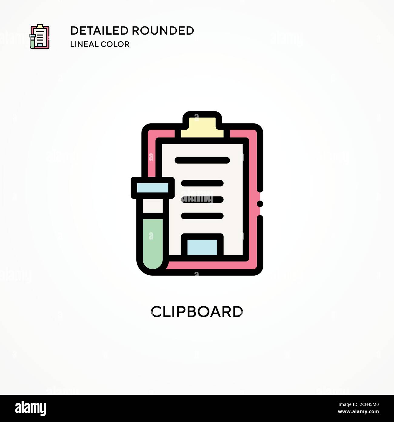 Clipboard vector icon. Modern vector illustration concepts. Easy to ...