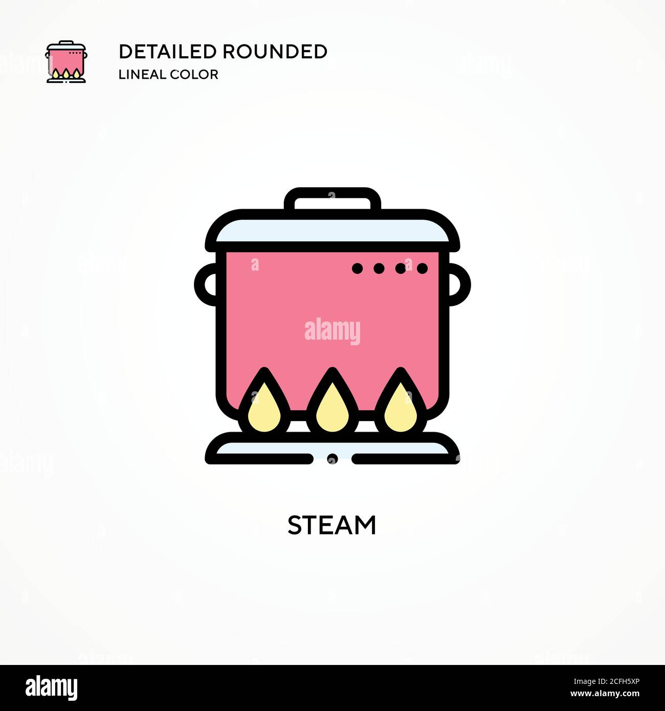 Steam vector icon. Modern vector illustration concepts. Easy to edit ...