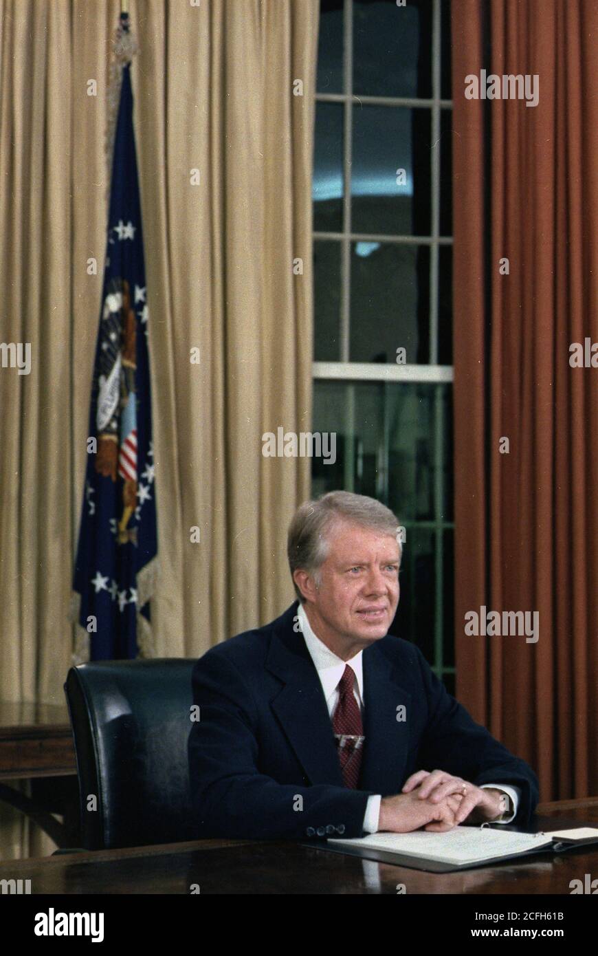 Jimmy Carter in the Oval Office ca. 24 October 1978 Stock Photo - Alamy