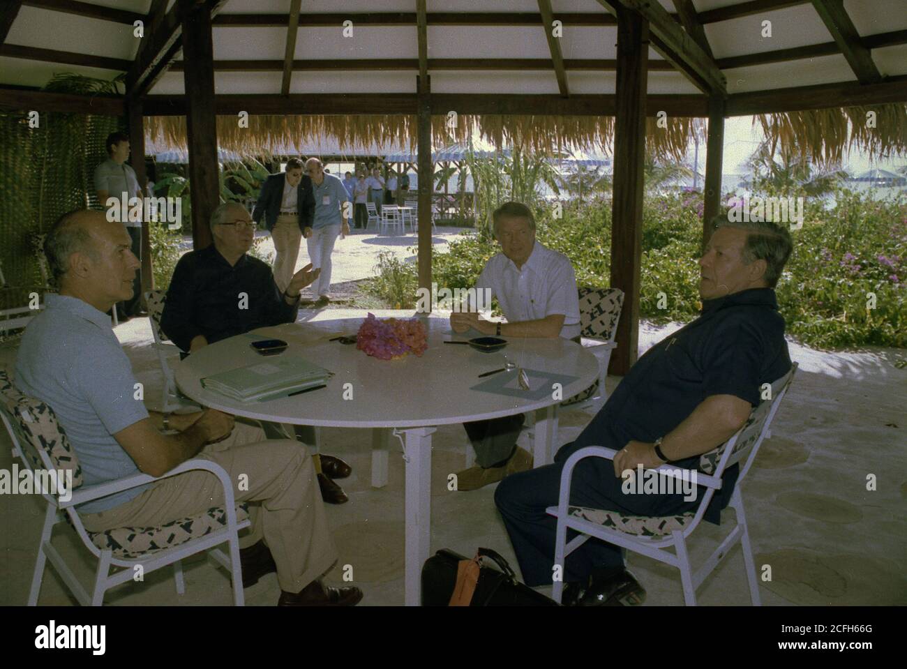 "Jimmy Carter and leaders of Western Europe, Giscard d'Estaing, James ...