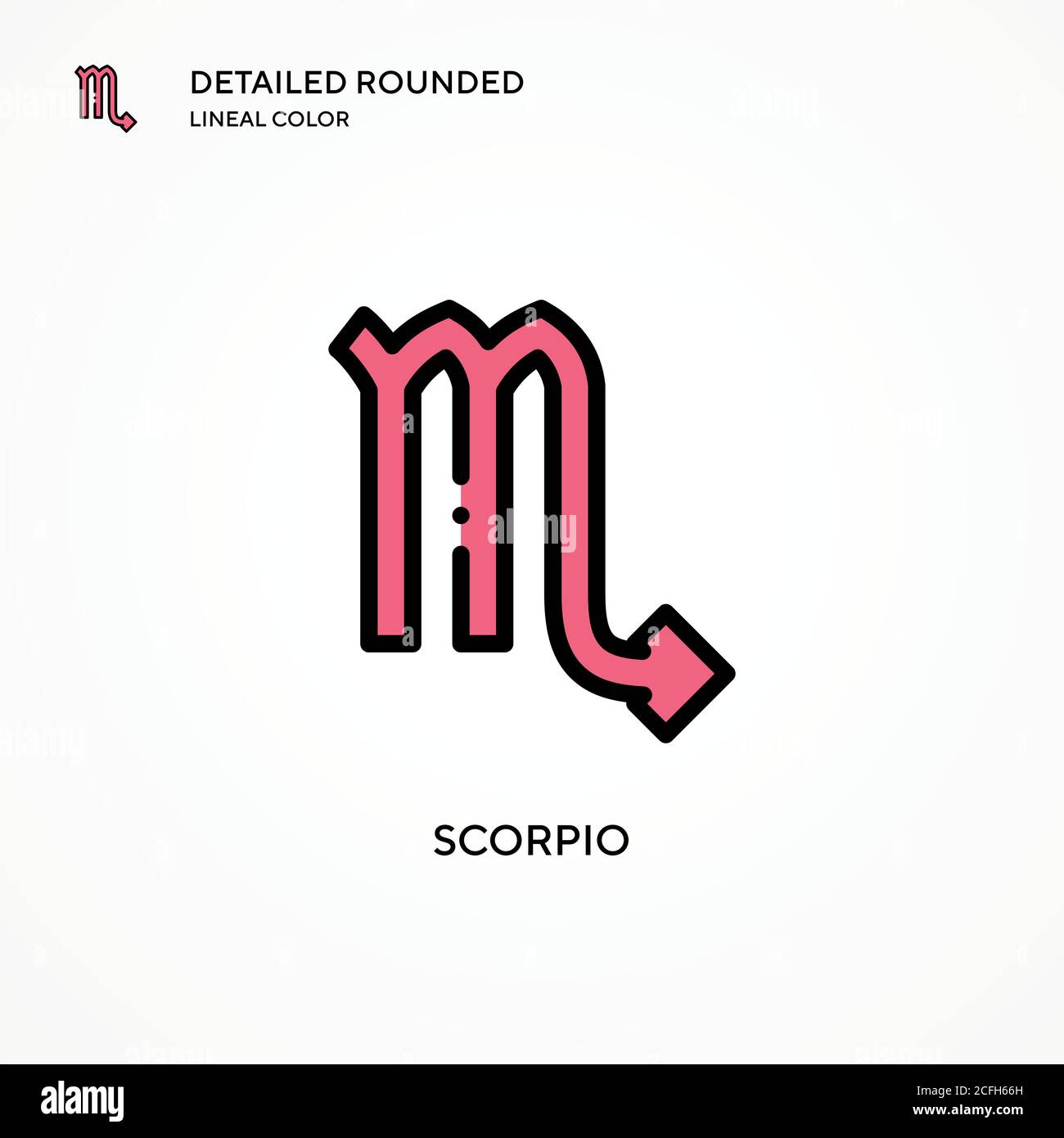 Scorpio vector icon. Modern vector illustration concepts. Easy to edit ...