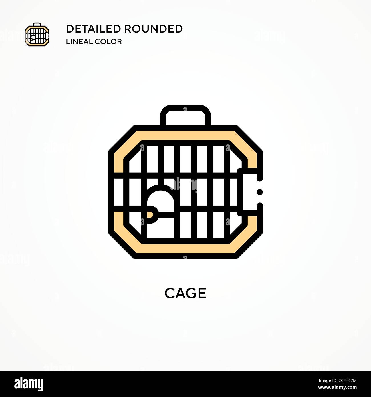 Cage vector icon. Modern vector illustration concepts. Easy to edit and ...