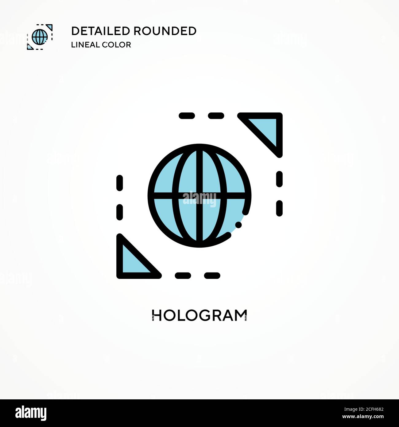 Hologram vector icon. Modern vector illustration concepts. Easy to edit ...