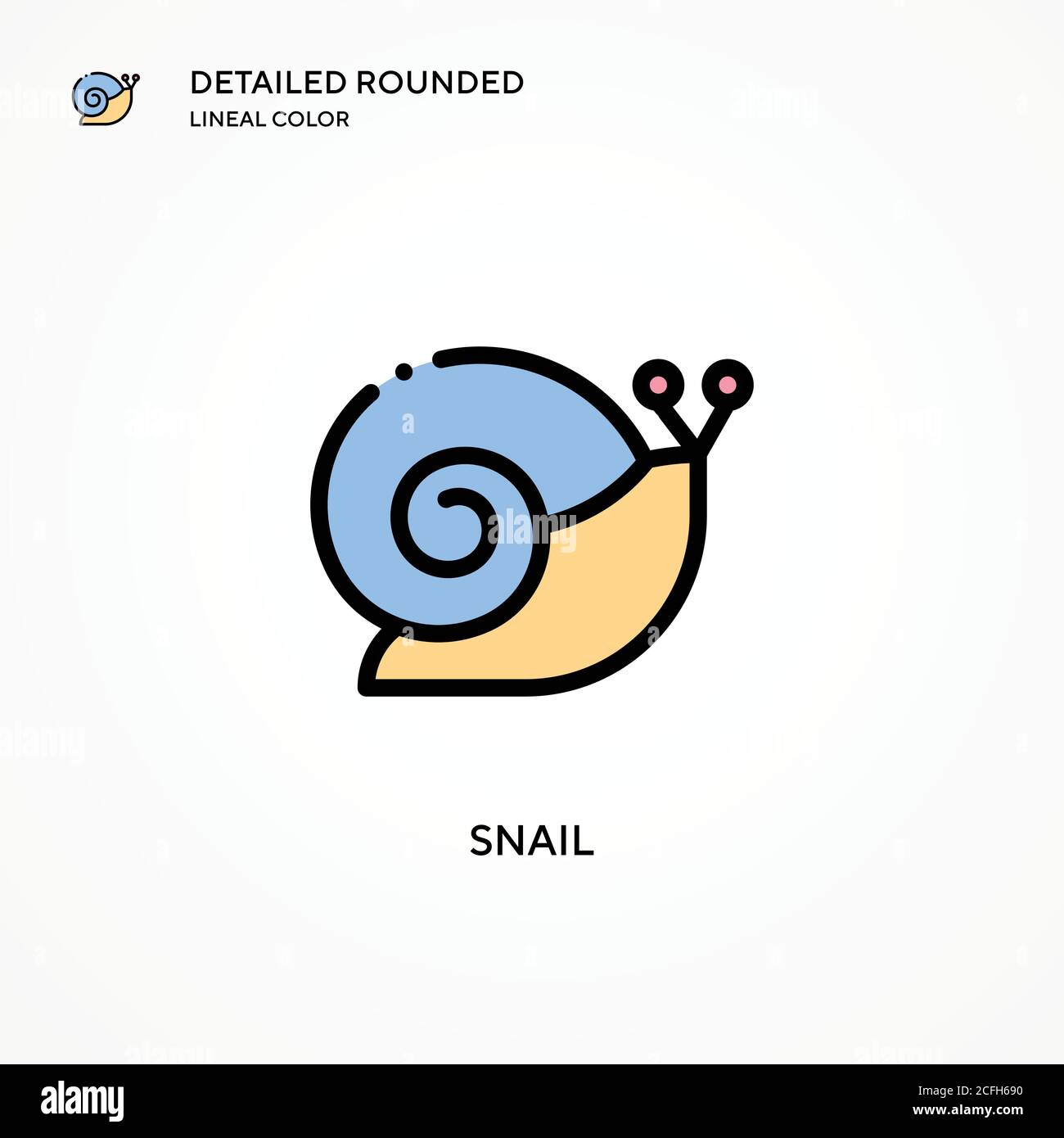 Snail vector icon. Modern vector illustration concepts. Easy to edit ...