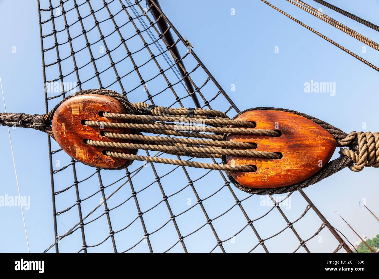 Classic vintage wooden sailing yacht hi-res stock photography and ...