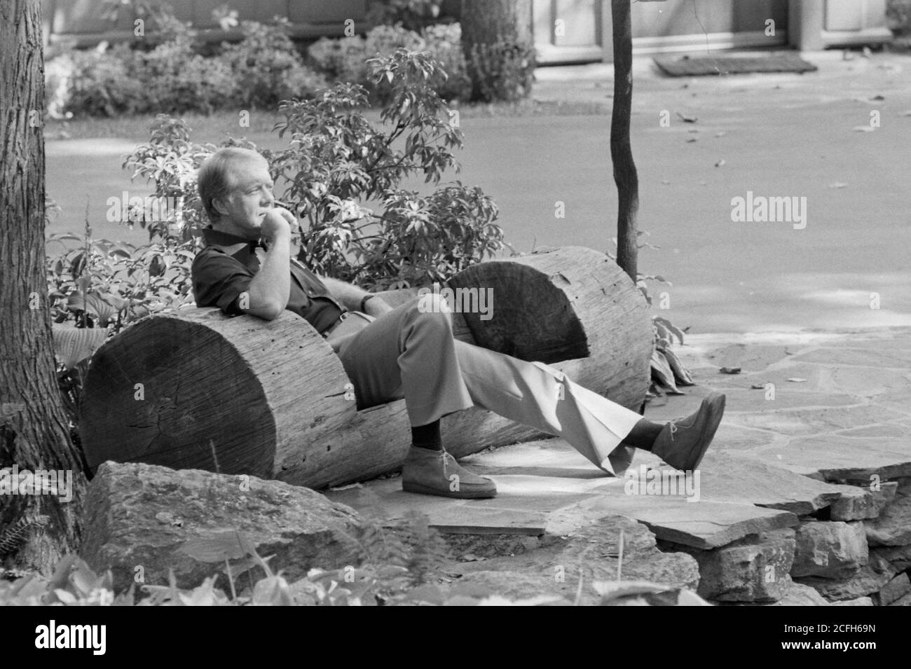 Jimmy Carter at Camp David ca. 6 September 1978 Stock Photo - Alamy