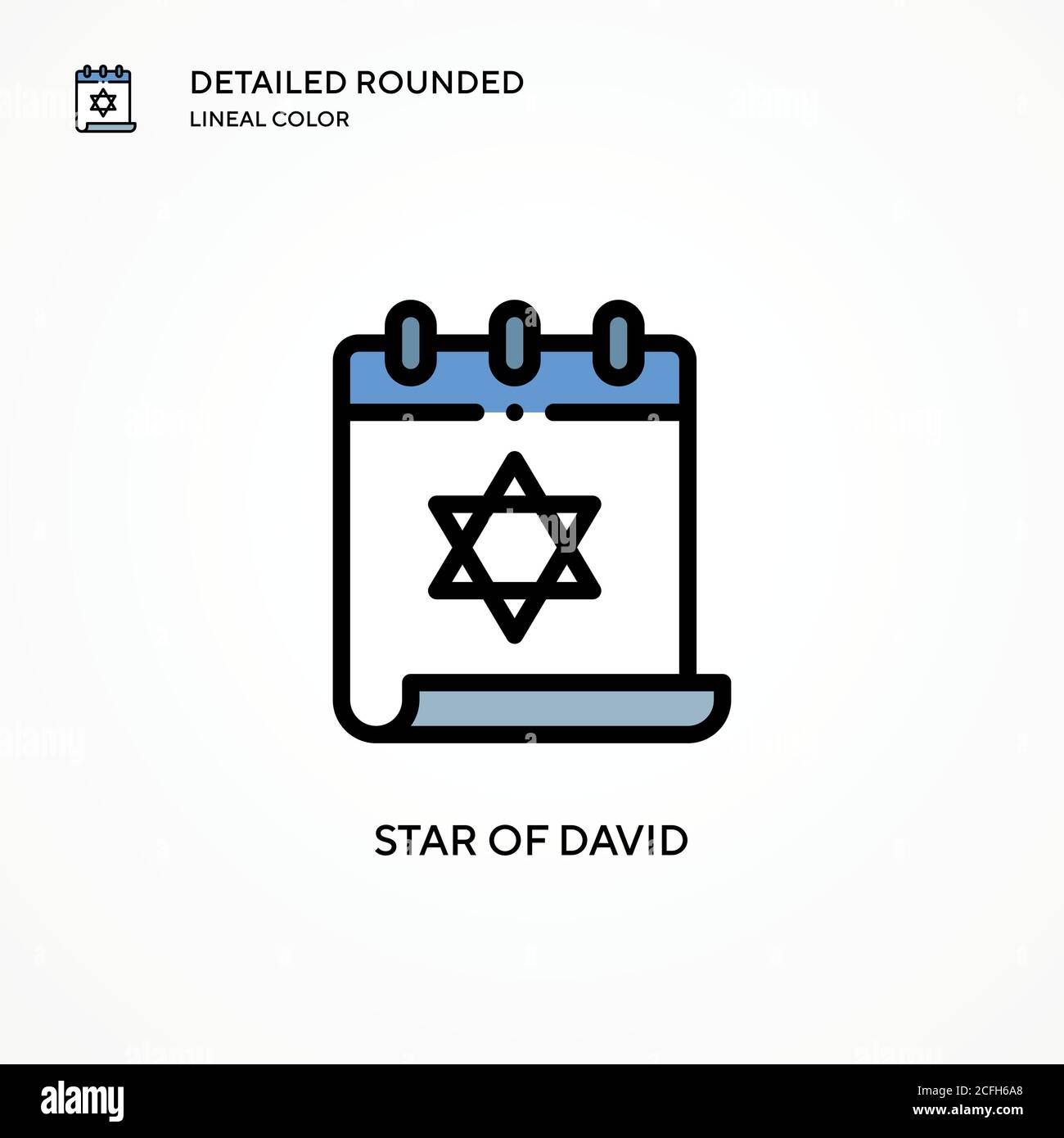 Star of david vector icon. Modern vector illustration concepts. Easy to ...