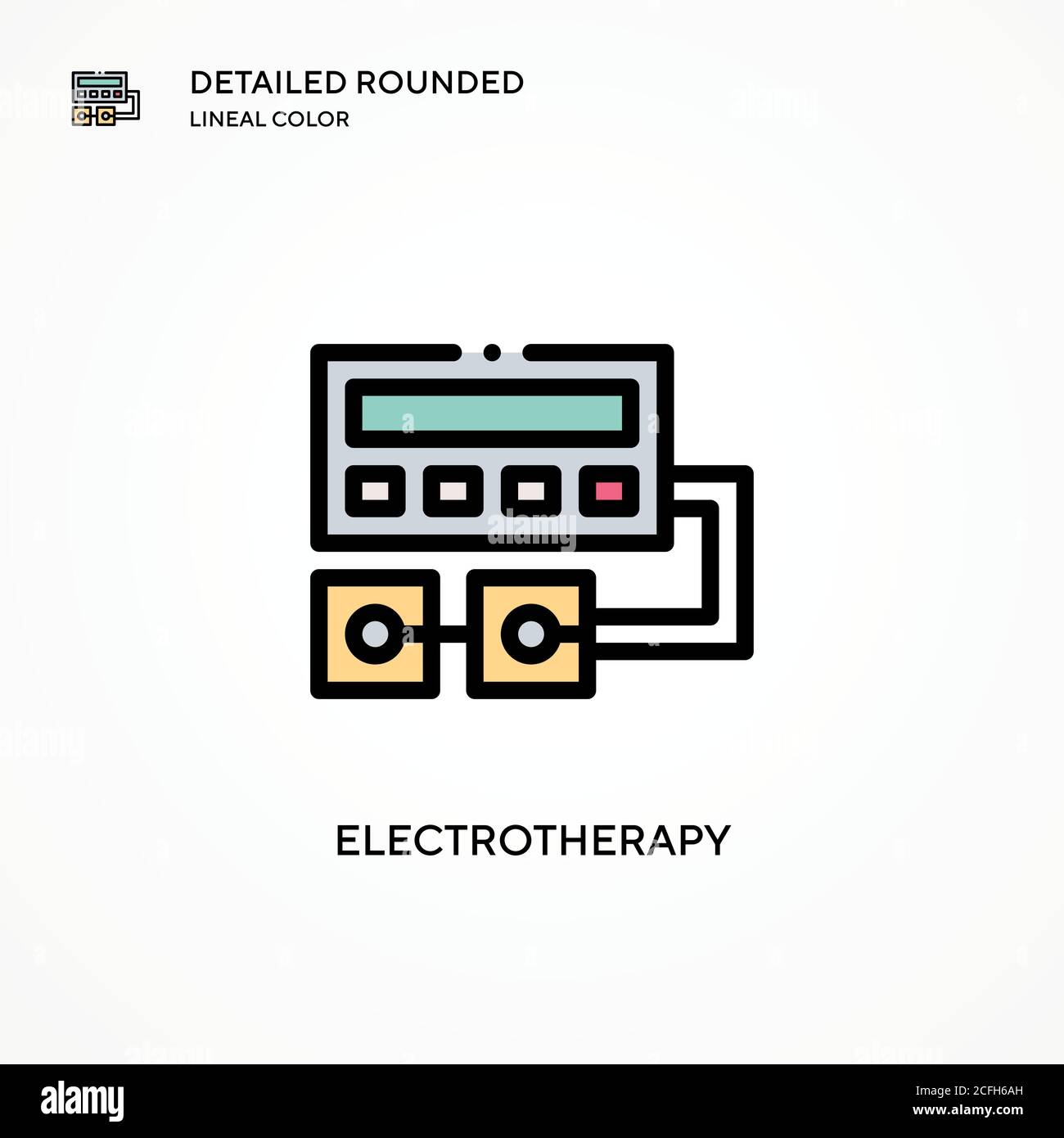Electrotherapy vector icon. Modern vector illustration concepts. Easy ...