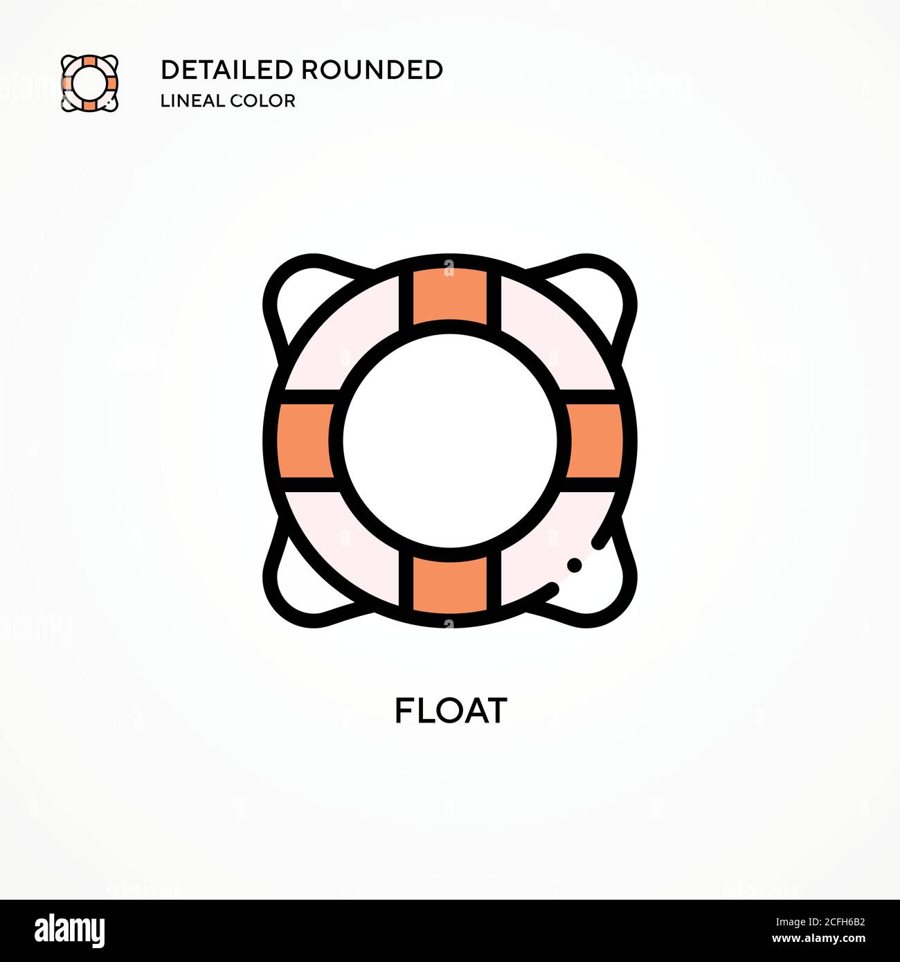 Float vector icon. Modern vector illustration concepts. Easy to edit ...