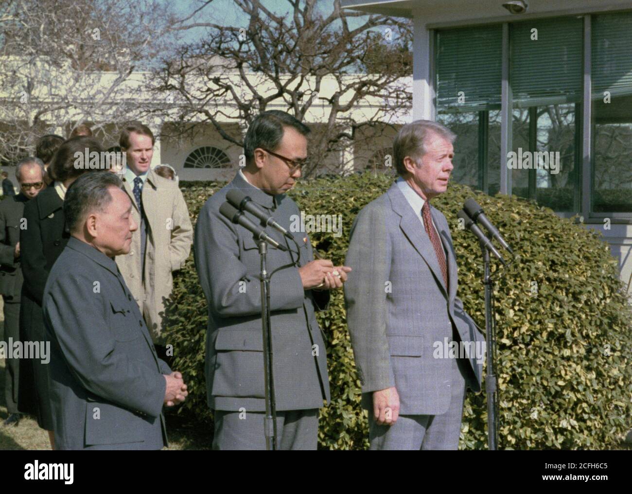 Jimmy Carter and Deng Xiaoping ca. 31 January 1979 Stock Photo - Alamy