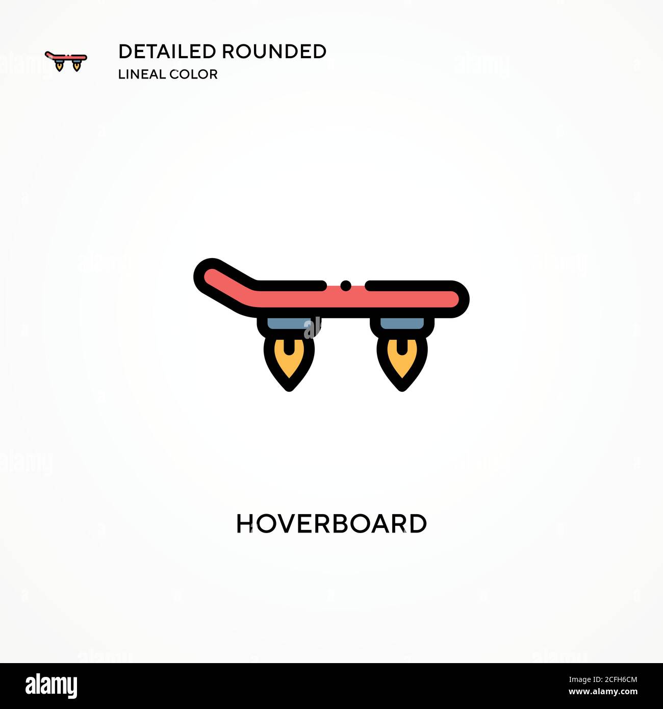 Hoverboard vector icon. Modern vector illustration concepts. Easy to ...