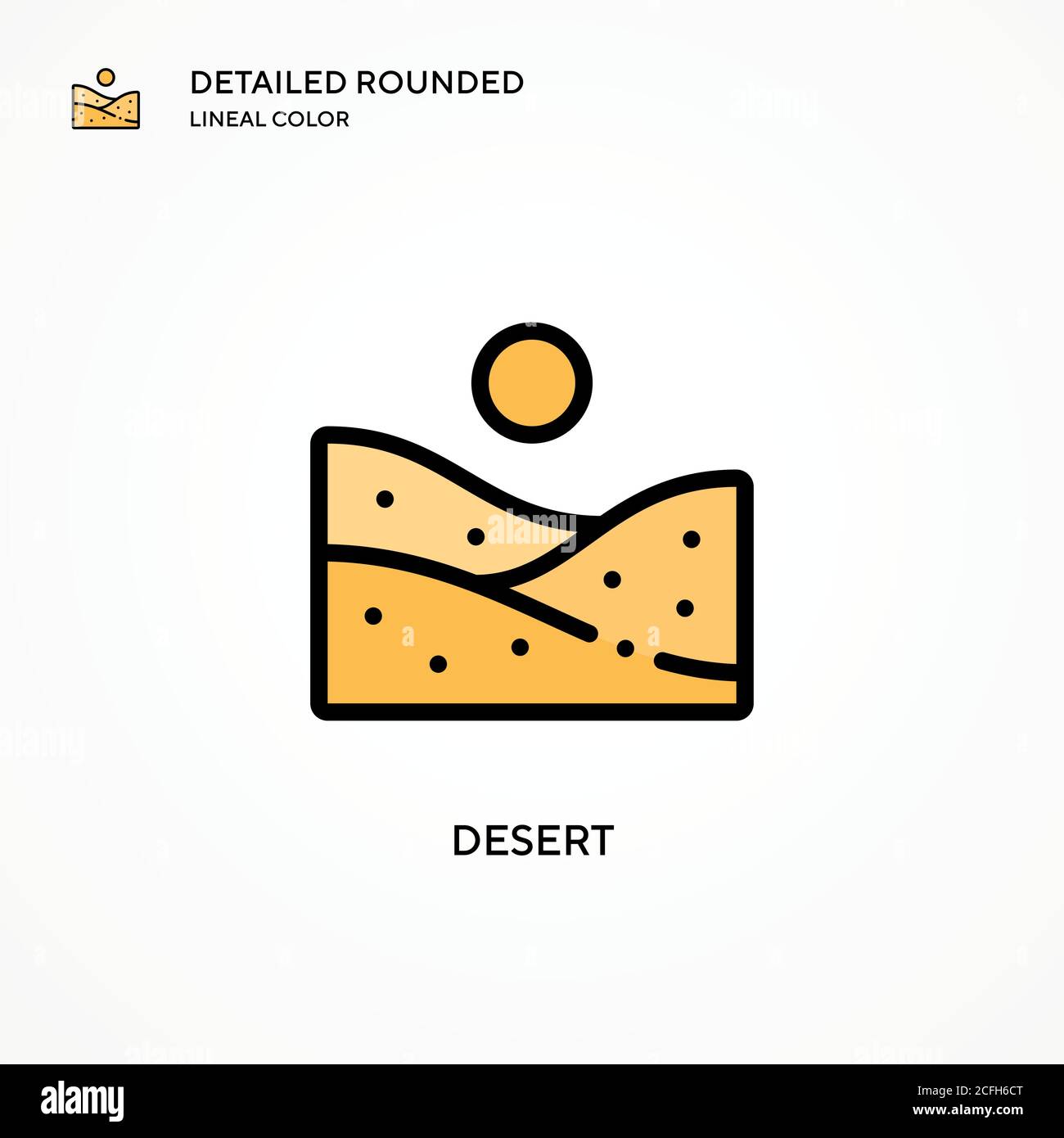Desert vector icon. Modern vector illustration concepts. Easy to edit ...