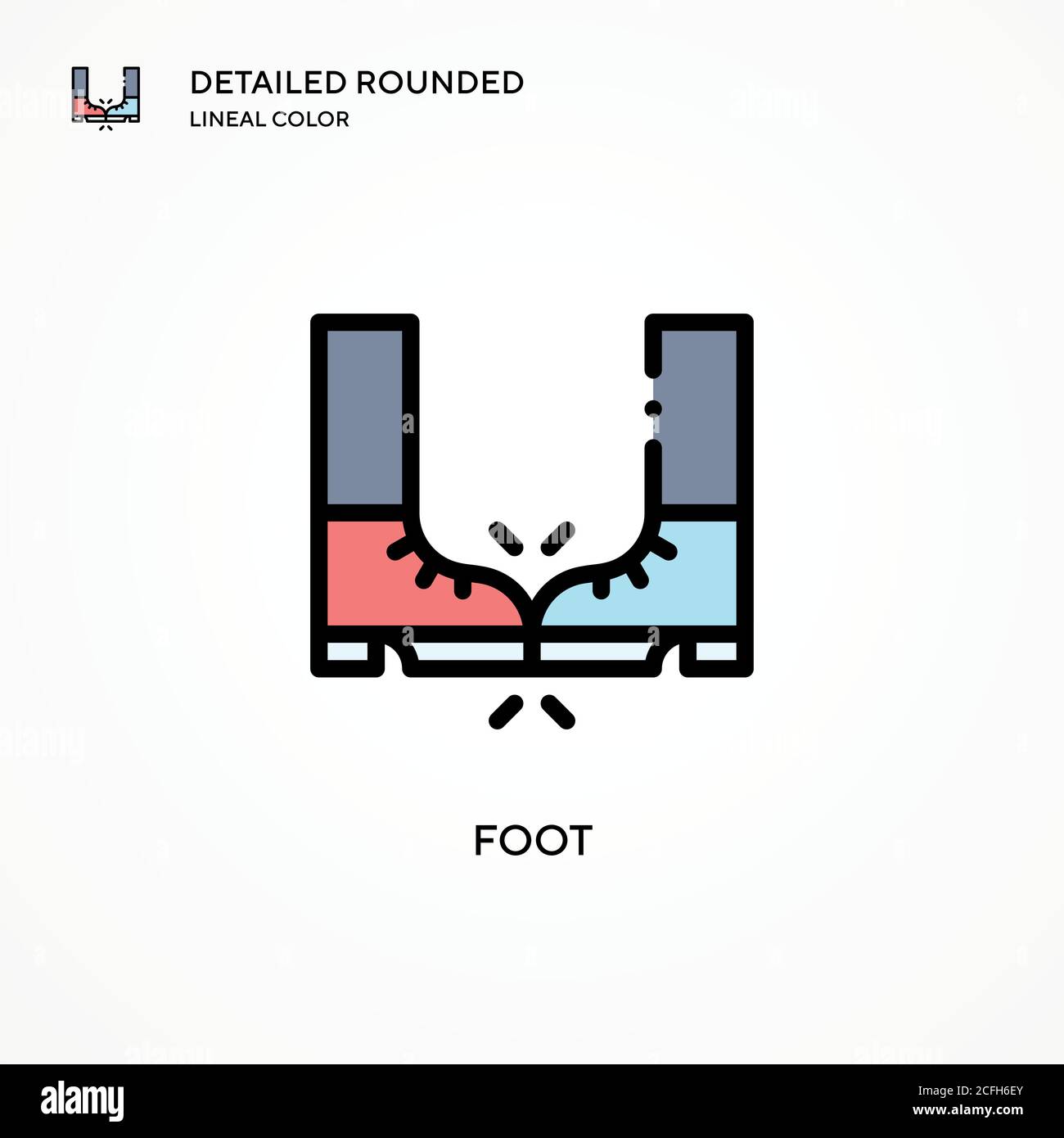 Foot vector icon. Modern vector illustration concepts. Easy to edit and ...