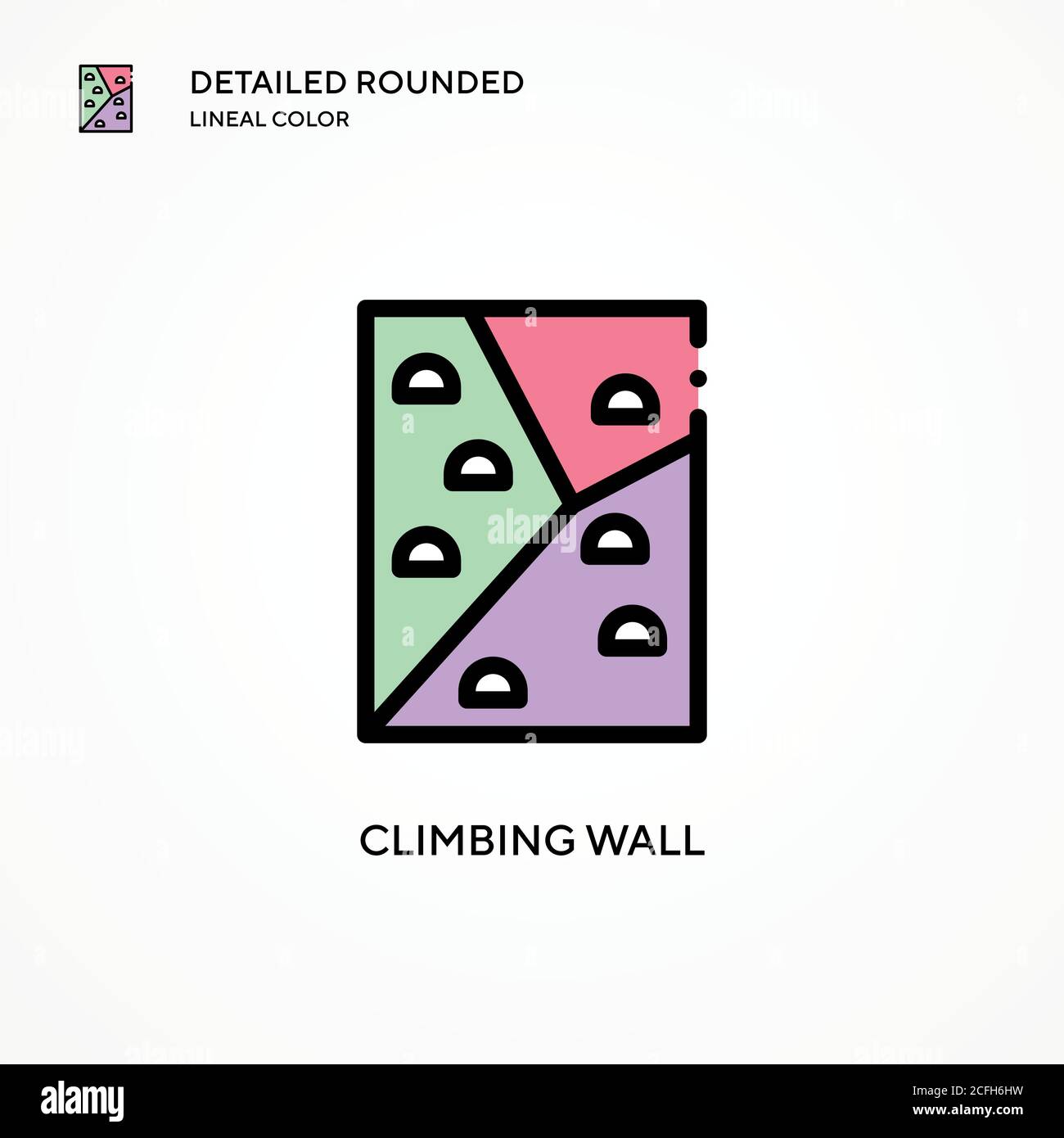 Climbing wall vector icon. Modern vector illustration concepts. Easy to ...