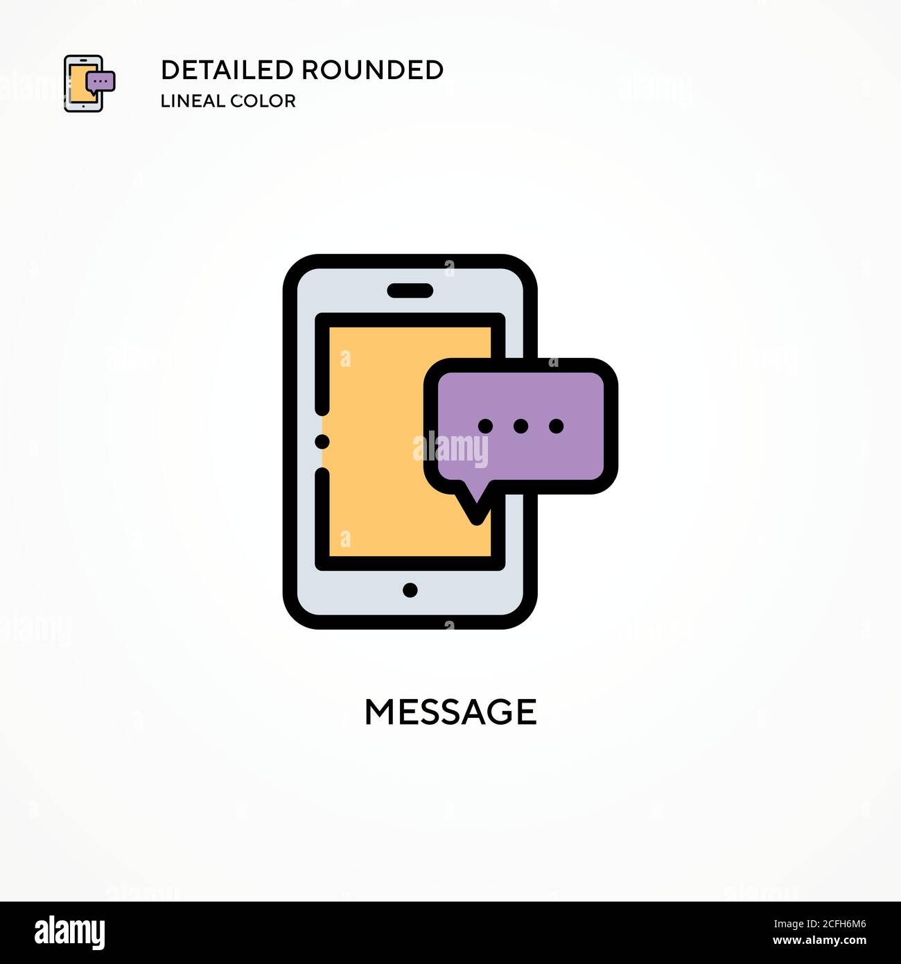 Message vector icon. Modern vector illustration concepts. Easy to edit ...