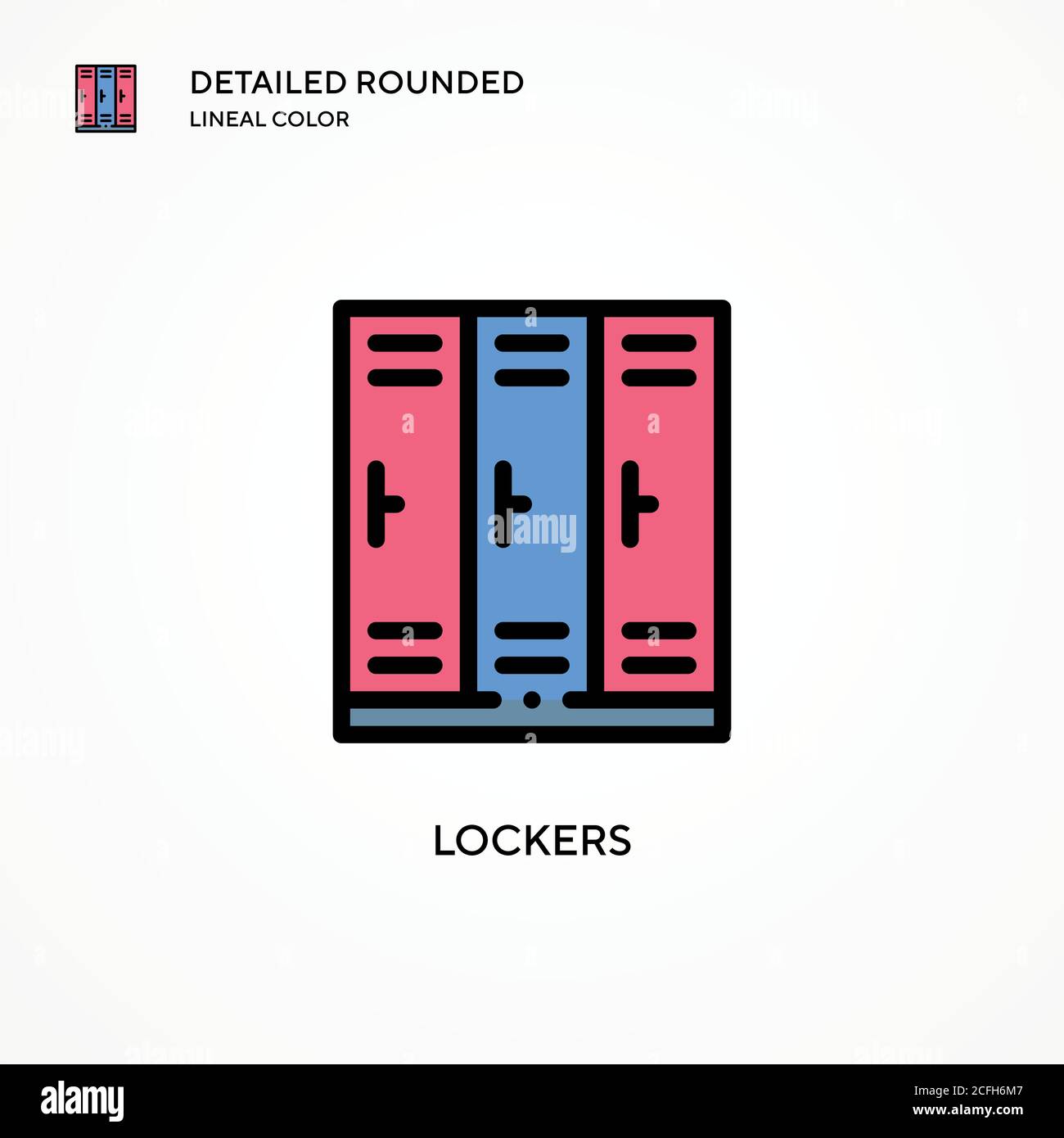 Lockers vector icon. Modern vector illustration concepts. Easy to edit ...