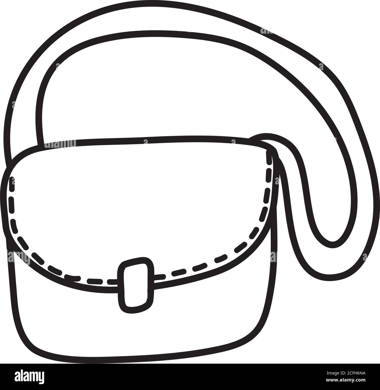 school bag handle equipment line style icon vector illustration design ...