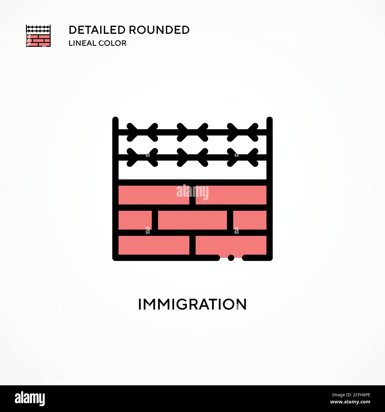 Immigration vector icon. Modern vector illustration concepts. Easy to ...