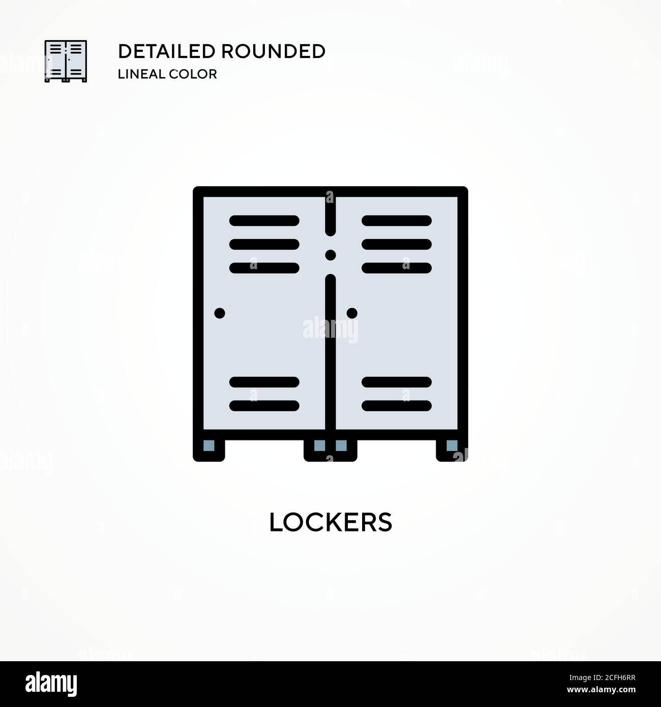 Empty high school lockers Cut Out Stock Images & Pictures - Alamy