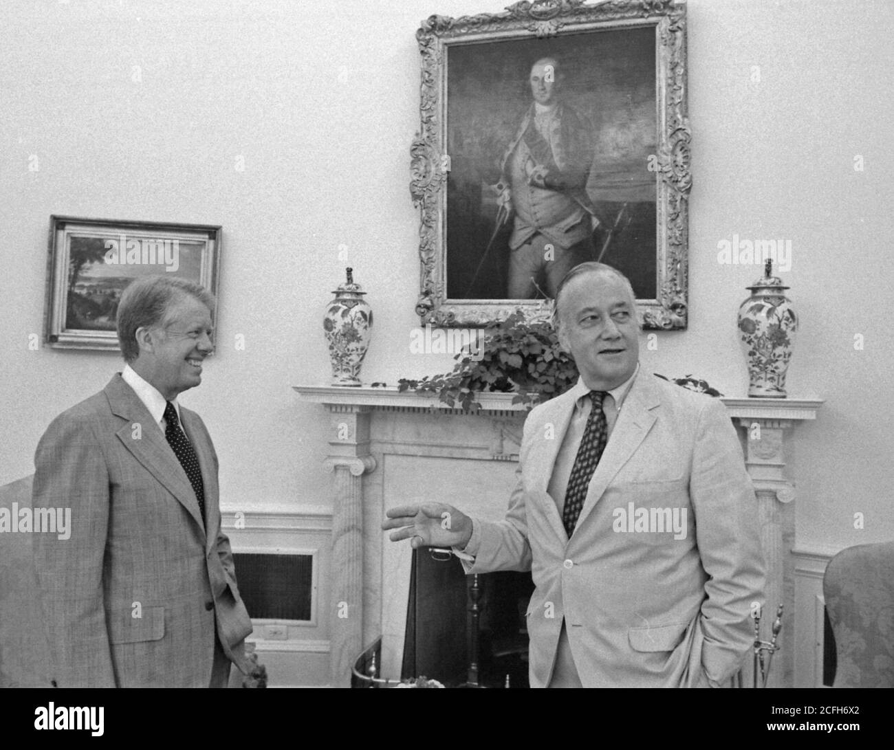 Jimmy Carter with Senator Charles Mathias ca. 22 September 1978 Stock ...