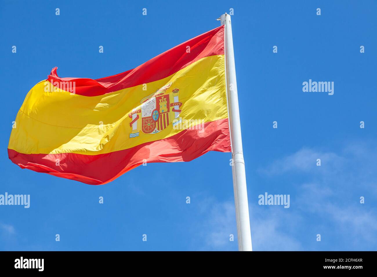 The flag of Spain, as it is defined in the Spanish Constitution of 1978 ...