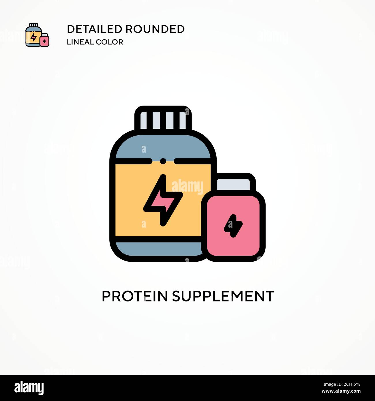 Protein supplement vector icon. Modern vector illustration concepts ...