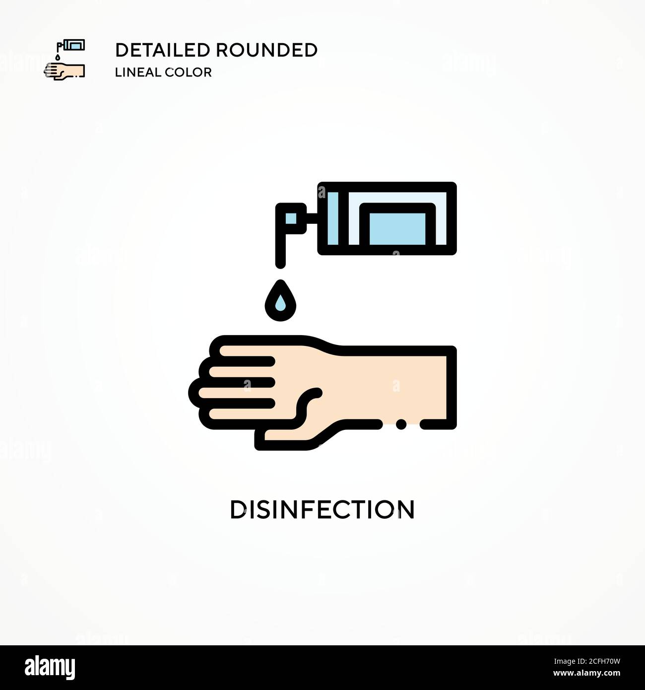 Disinfection vector icon. Modern vector illustration concepts. Easy to ...