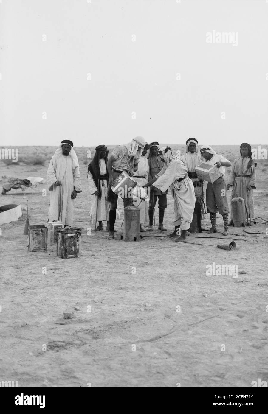 Original Caption: Locust plagues in Palestine. Methods of fighting the ...