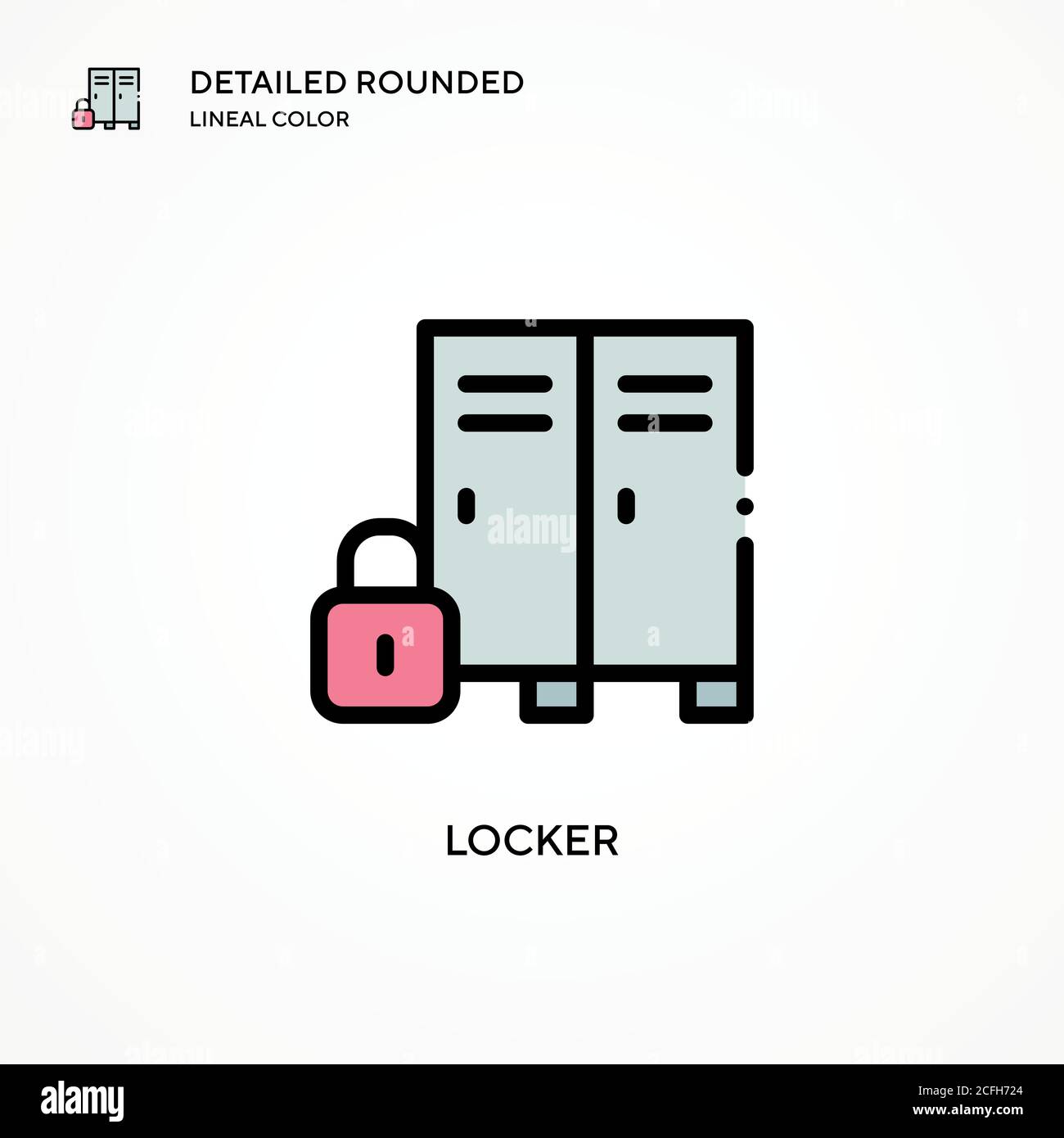 Locker vector icon. Modern vector illustration concepts. Easy to edit ...