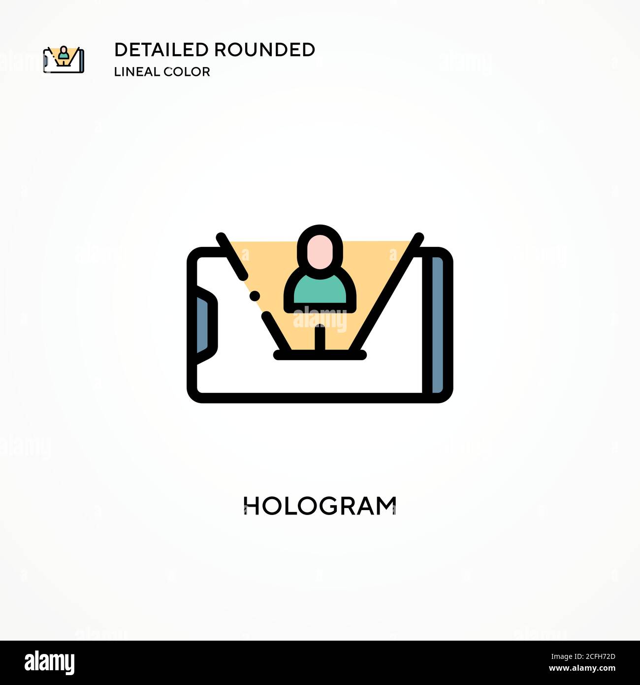 Hologram vector icon. Modern vector illustration concepts. Easy to edit ...