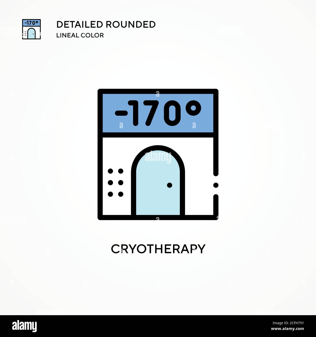 Cryotherapy vector icon. Modern vector illustration concepts. Easy to ...
