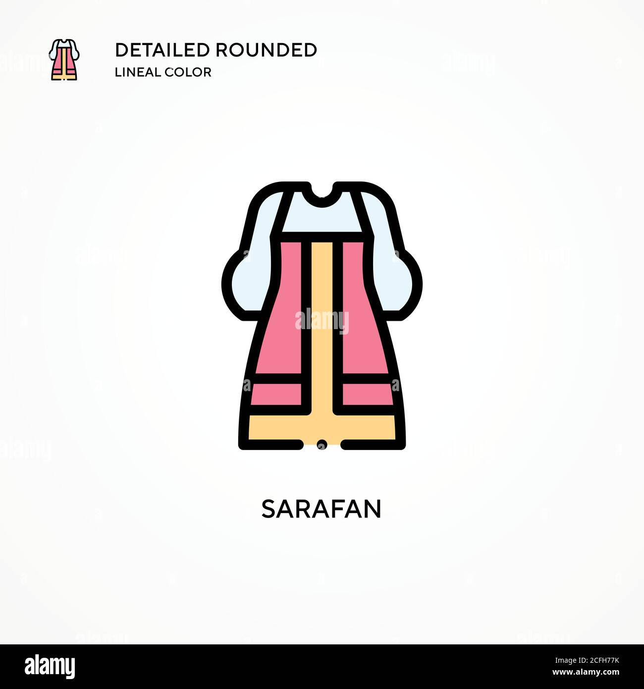 Sarafan vector icon. Modern vector illustration concepts. Easy to edit ...