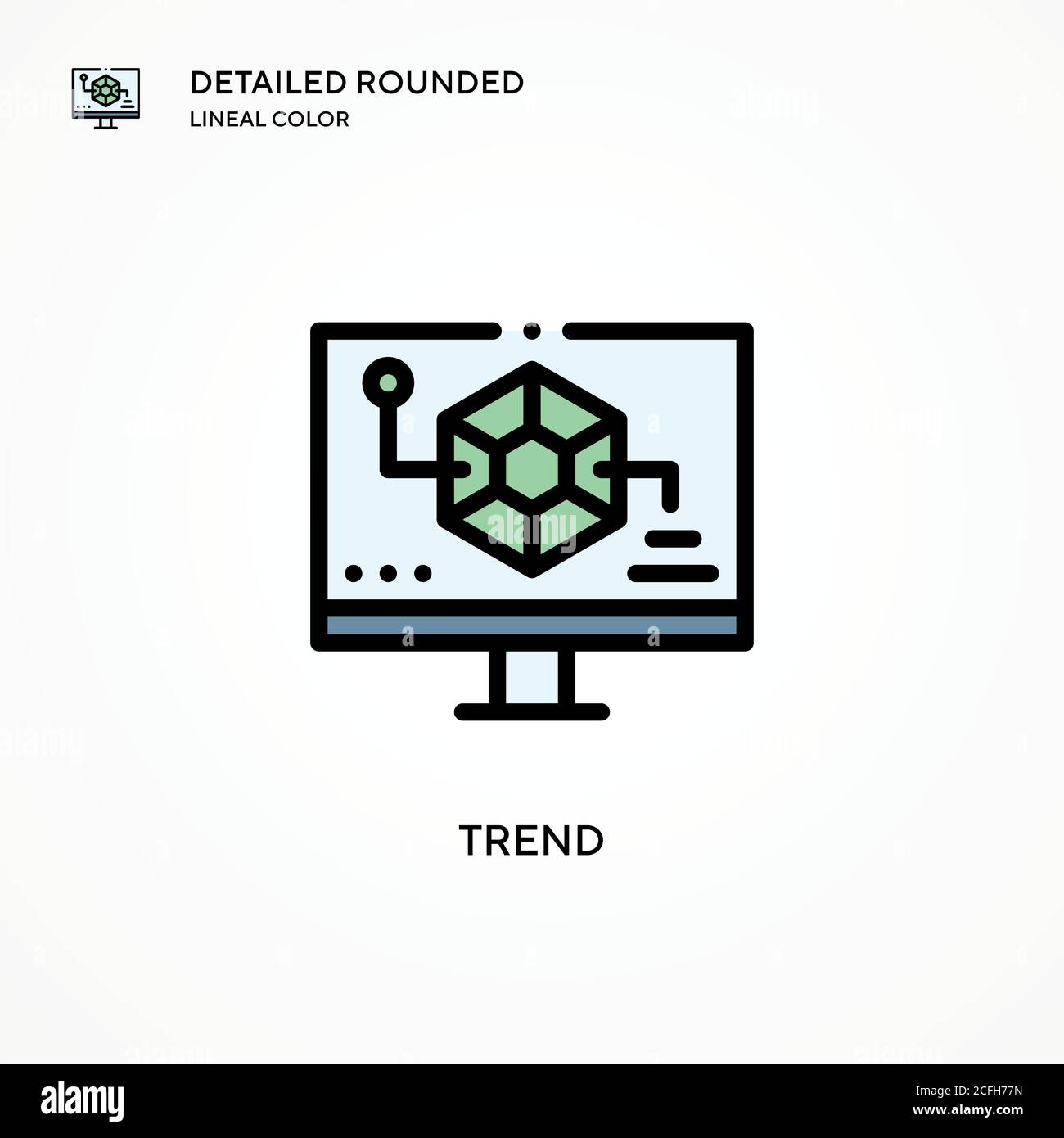 Trend vector icon. Modern vector illustration concepts. Easy to edit ...