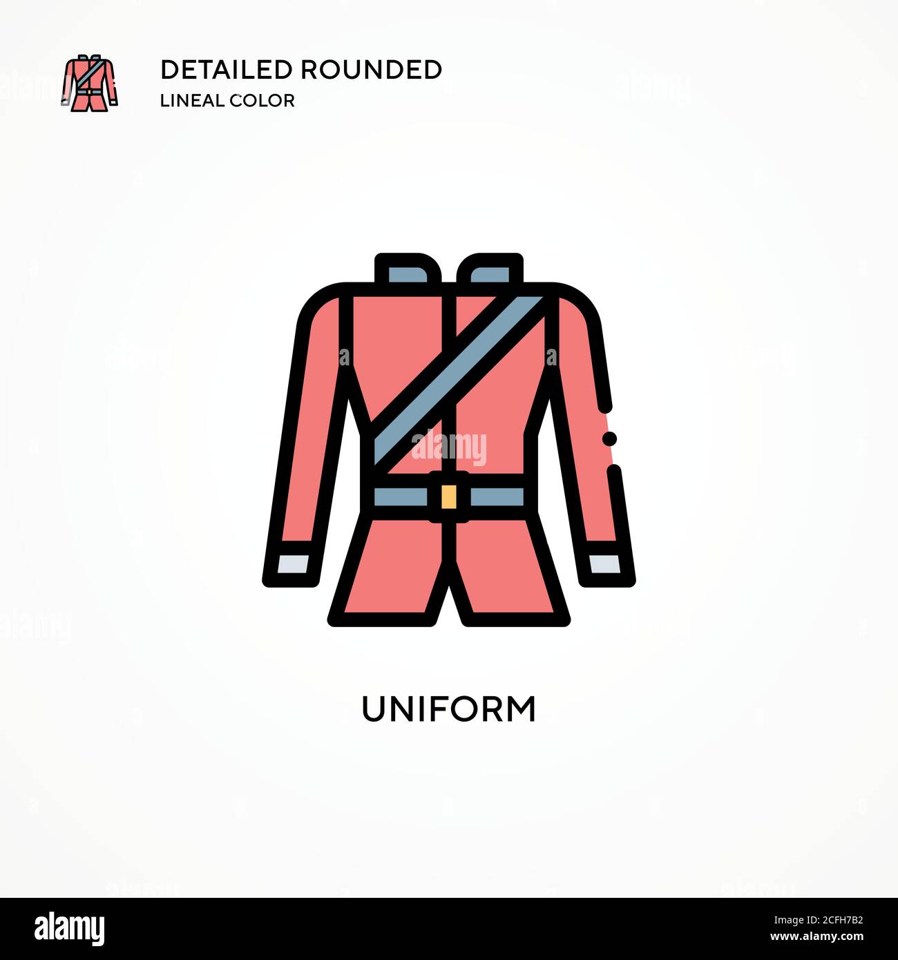 Uniform vector icon. Modern vector illustration concepts. Easy to edit ...